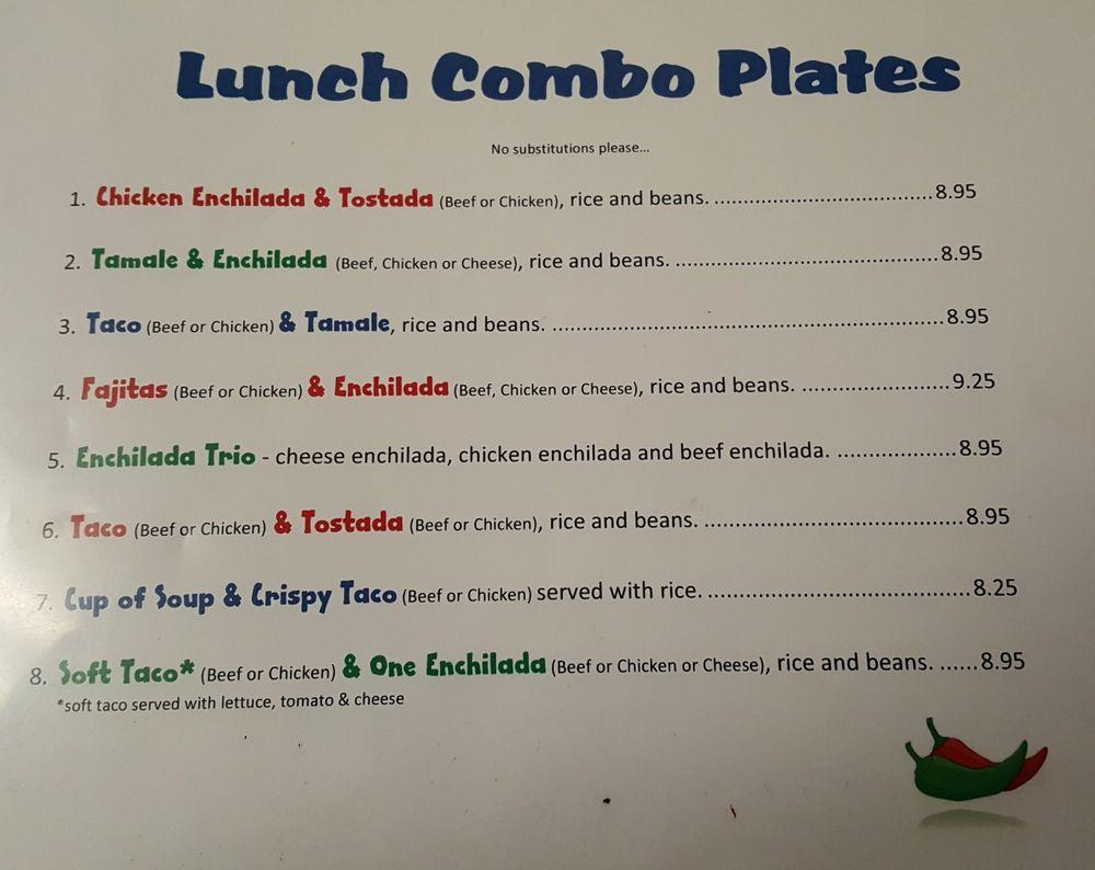 Menu at Cardona Foods restaurant, Fort Worth