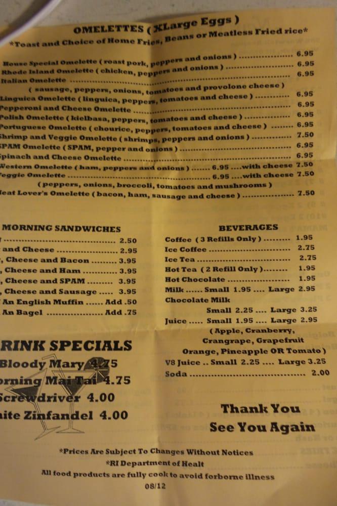 Menu at New Canton Restaurant, Warwick
