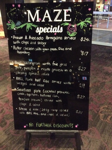 Menu at Seven Hills-Toongabbie RSL restaurant, Seven Hills