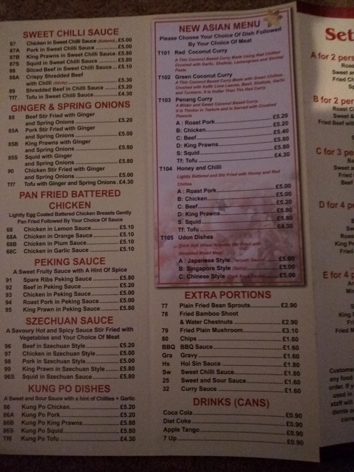 Menu at Happy Times fast food, Lymington