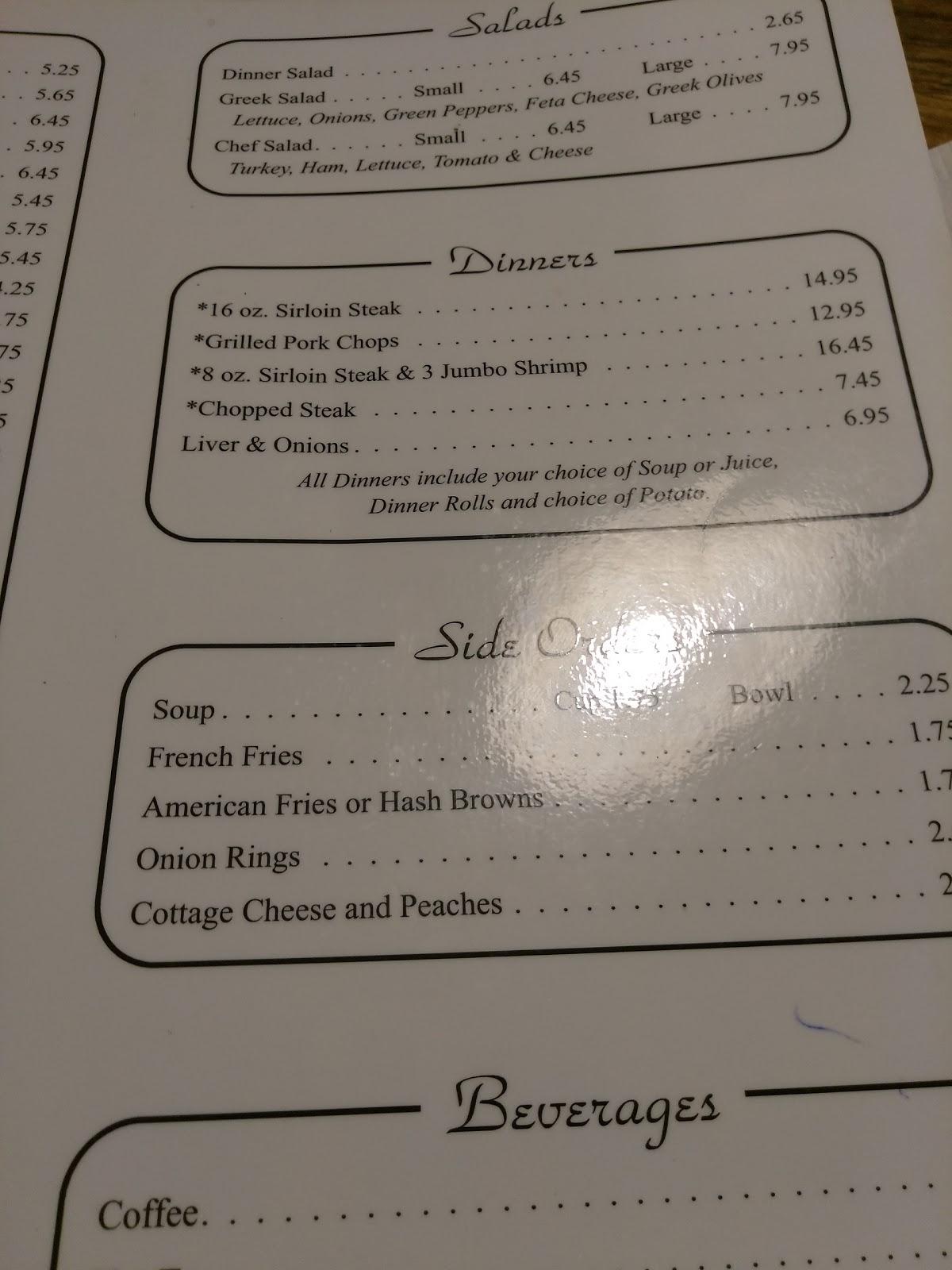 Menu at Lisbon Cafe, Milwaukee, W Lisbon Ave