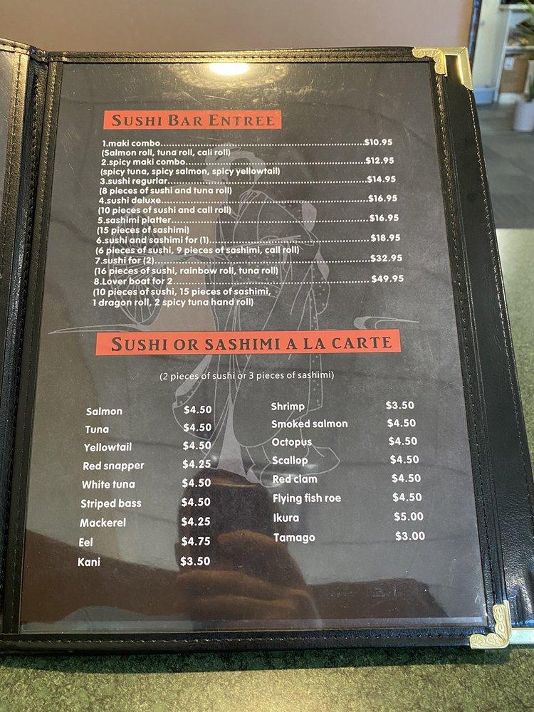 Menu at OK Ramen & Sushi Bar, Moore