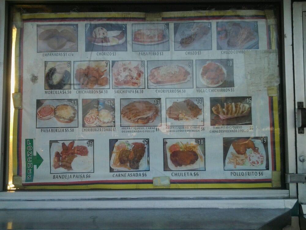 Carta de El Paisa BBQ, Houston