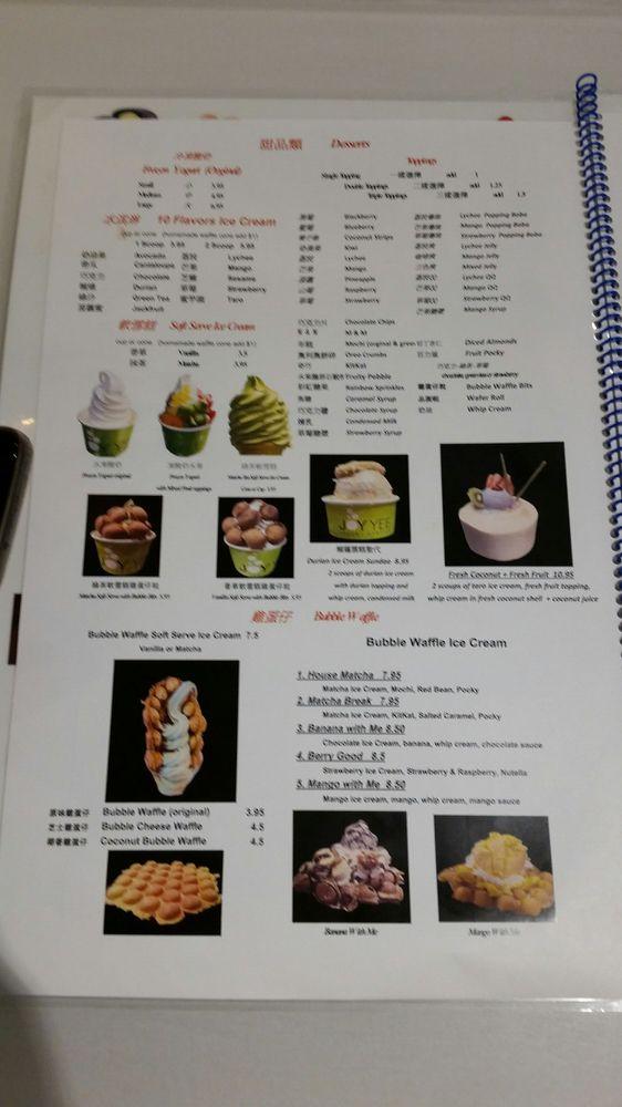 Carta del restaurante Joy Yee Plus, Chicago