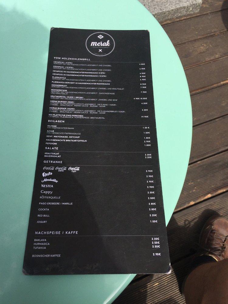 Carta de Merak - Traditional Charcoal Barbecue, Viena