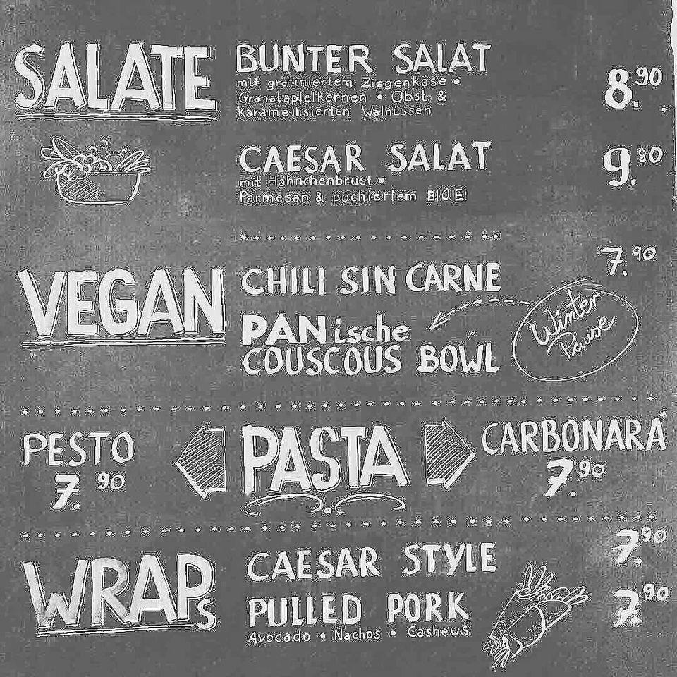 Speisekarte von Pan Café & Bar, Hamburg