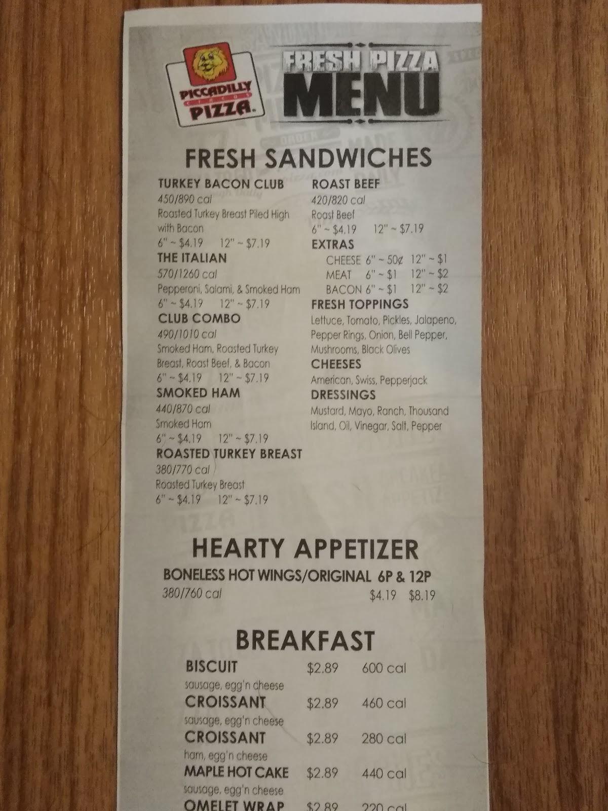 Menu at South Pointe Deli pizzeria, Laughlin