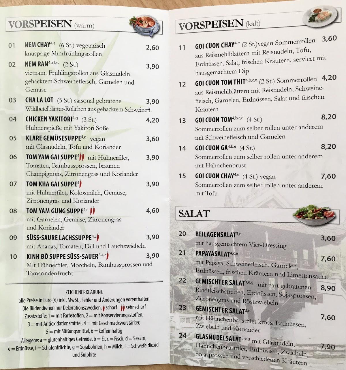 Speisekarte von Kinh Do restaurant, Ergolding