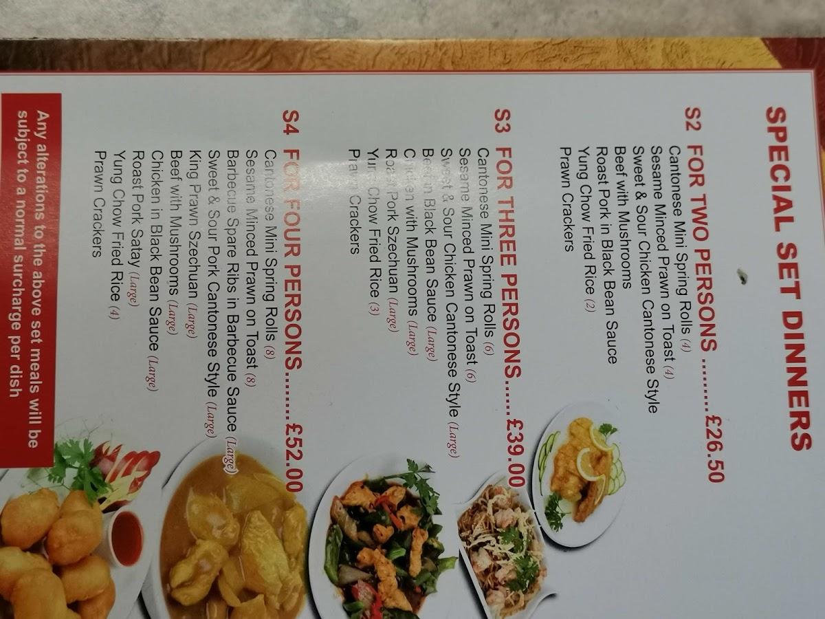 Menu at King 2 fast food, Chapel-en-le-Frith