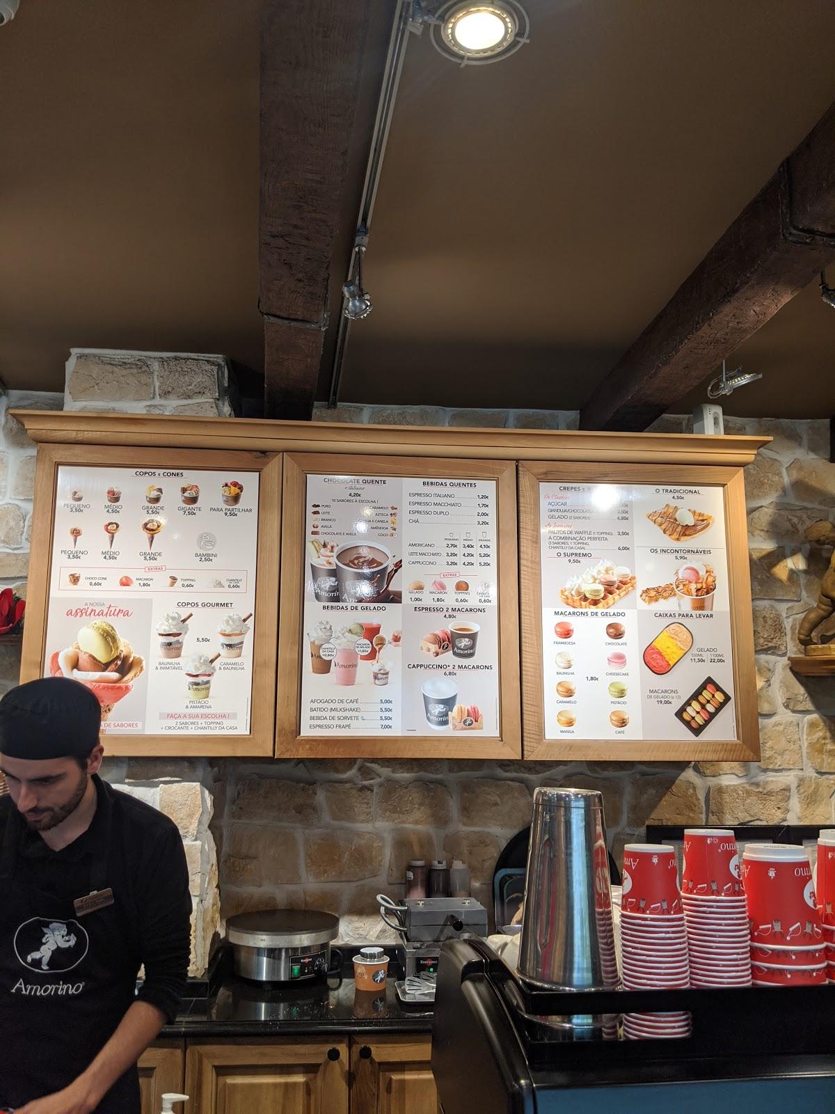 Menu em Amorino Gelato - Porto Santa Catarina restaurante, Porto, Rua ...