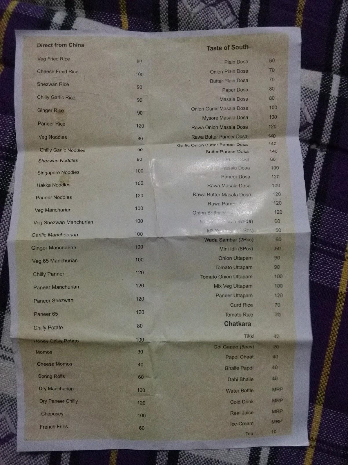 Menu at Atithi The Taste Of India, Greater Noida