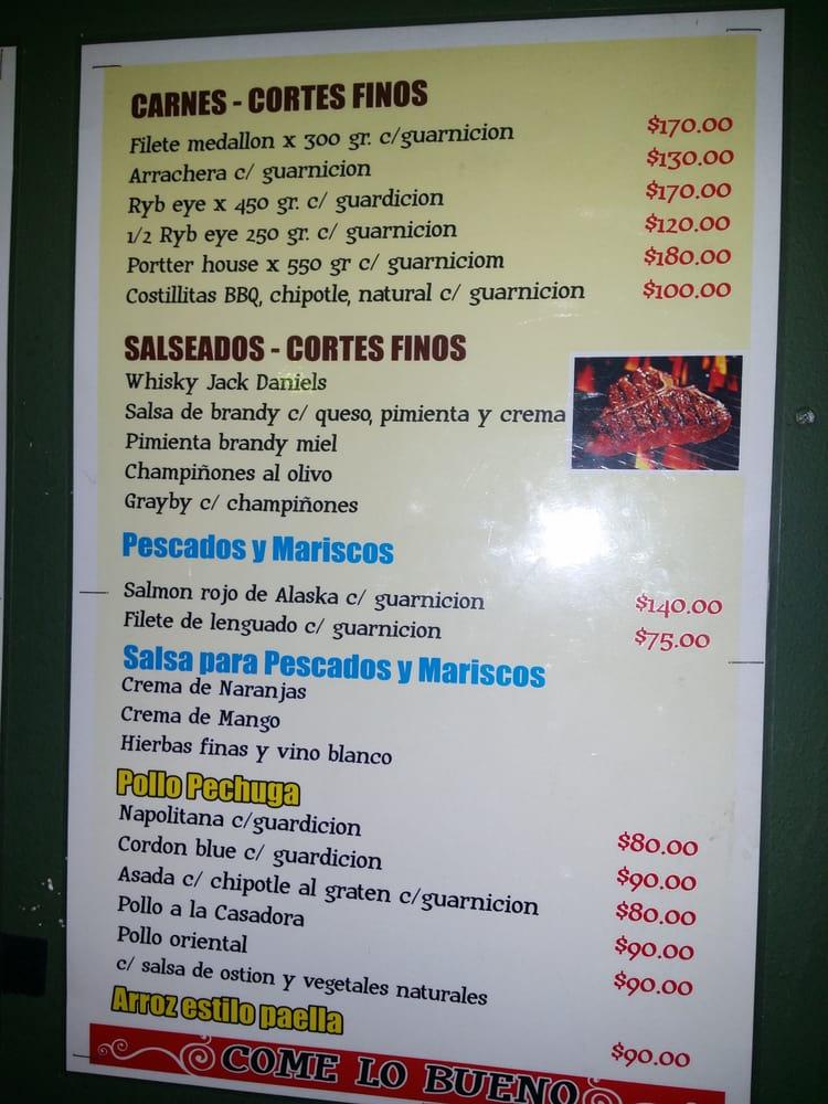 Menu at Viejo Lobo pub & bar, Tijuana