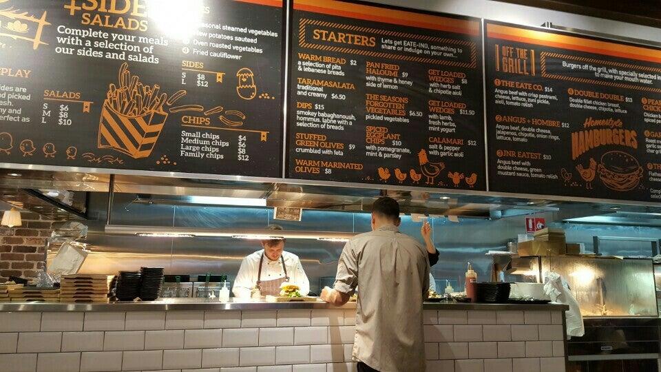 Menu at The Eate Restaurant, Dulwich Hill