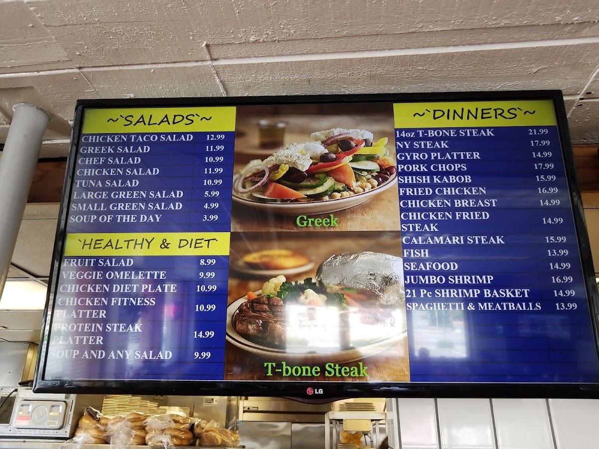 Menu at California Burgers restaurant, Citrus Heights, Auburn Blvd