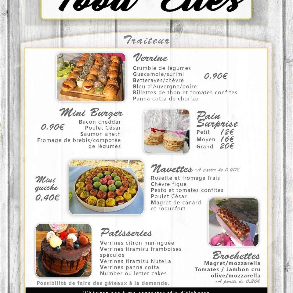 Menu at Food' Elles fast food, Montluçon