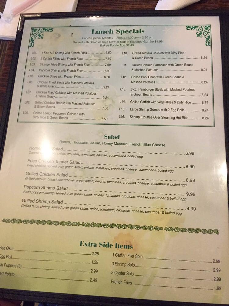 Menu at Red River Seafood & Steakhouse, Pineville, Monroe Hwy