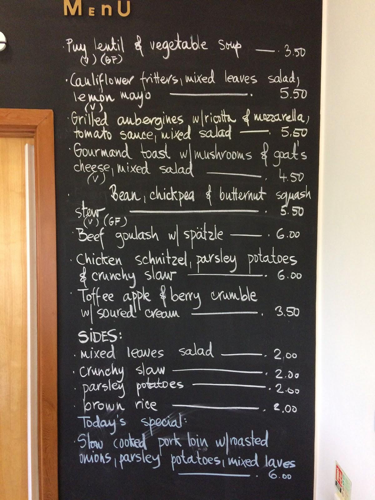Menu at Tumbling Bay Cafe, Oxford, Botley Rd