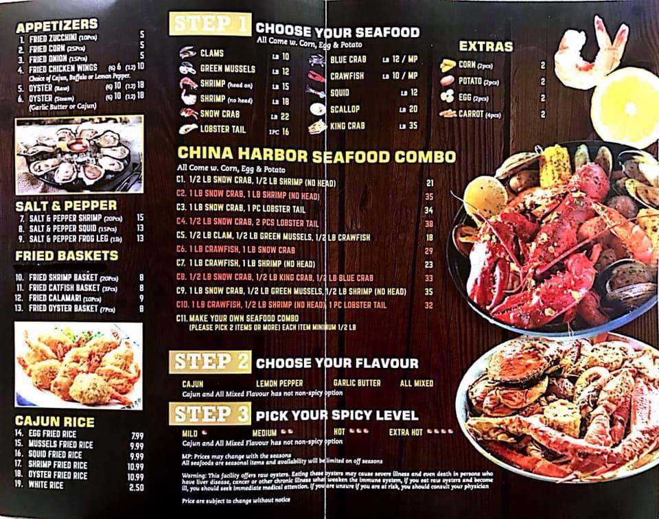 Menu at China Harbor Super Buffet restaurant, Sallisaw, 815 S Kerr Blvd