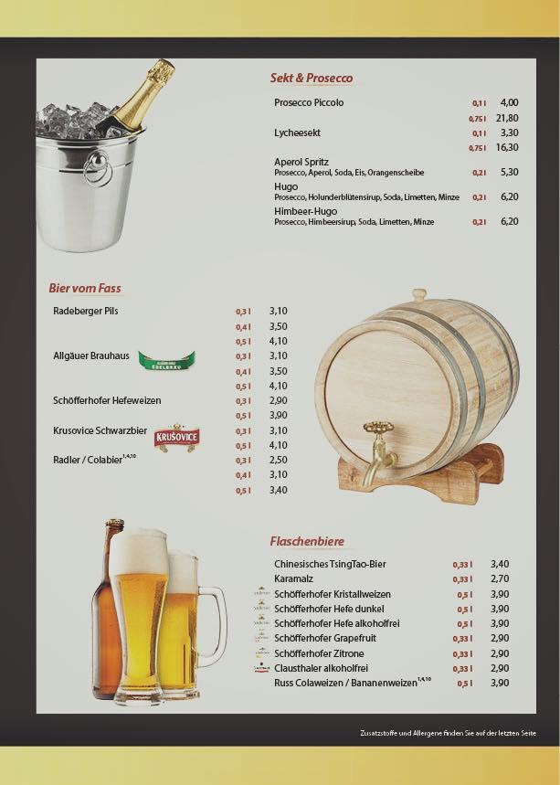 Speisekarte von Colala restaurant, Baden-Baden