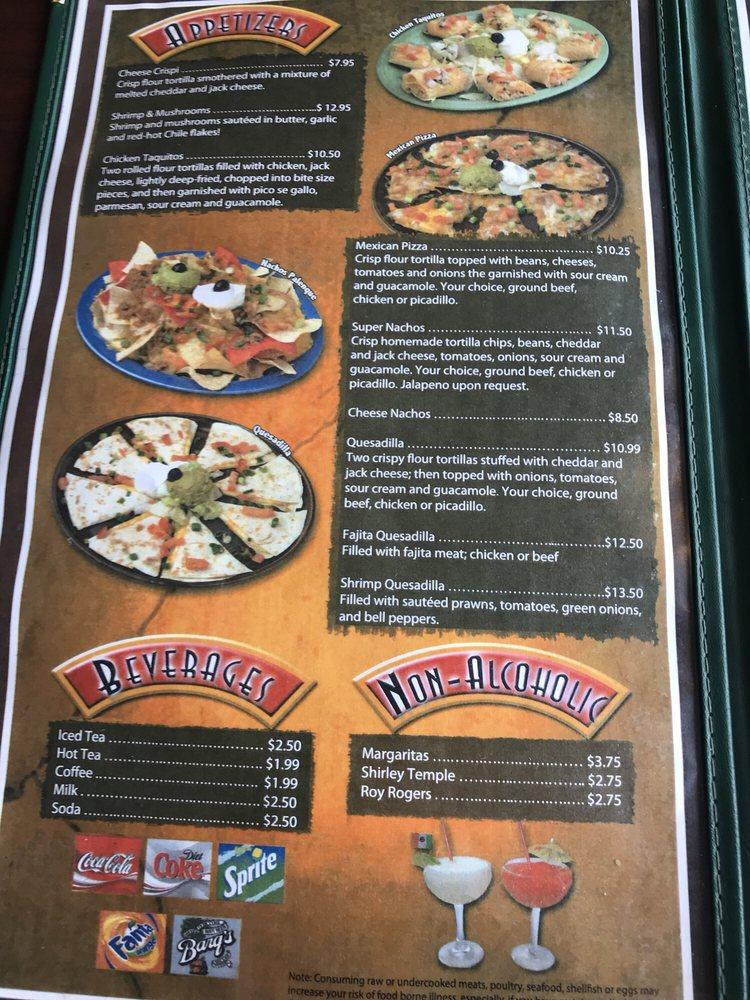 Menu at El Ixtapa Restaurant, Medical Lake, 123 S Lefevre St