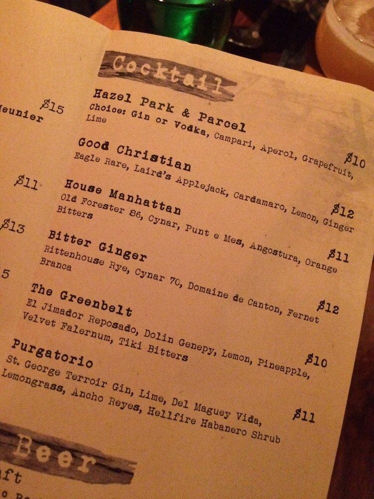 Menu at Mabel Gray restaurant, Hazel Park