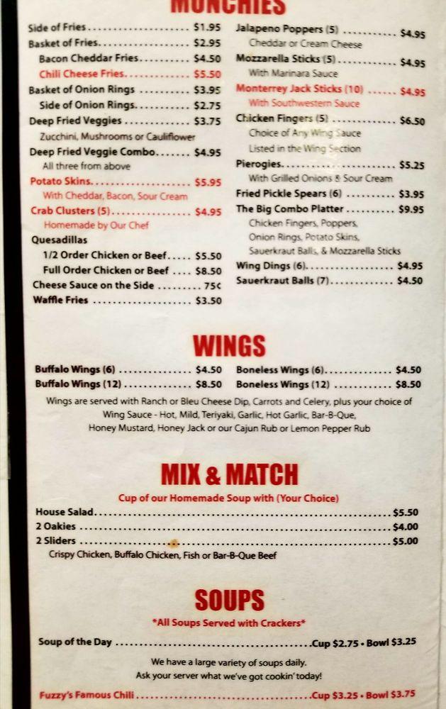 Menu at River City Bar & Grille, Cuyahoga Falls