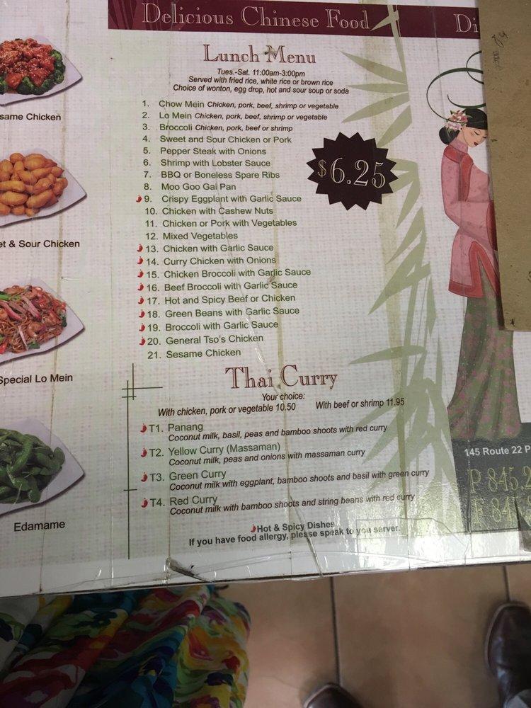 Menu at Kai's Chinese Kitchen restaurant, Pawling