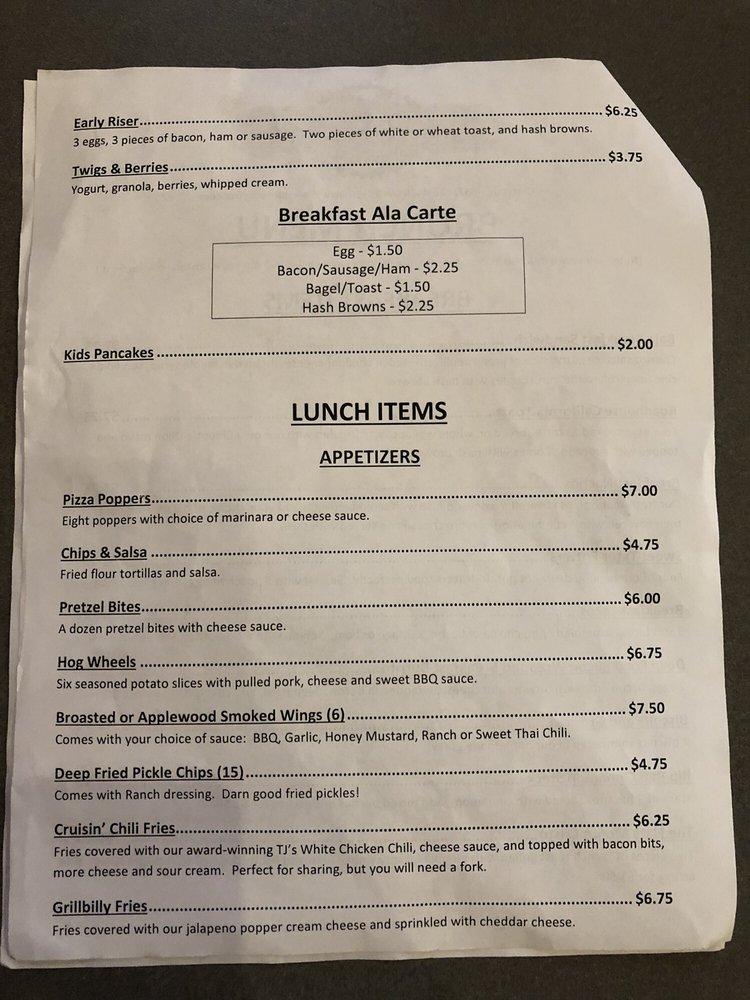 Menu at Rip Rap Roadhouse pub & bar, Dayton, Rip Rap Rd