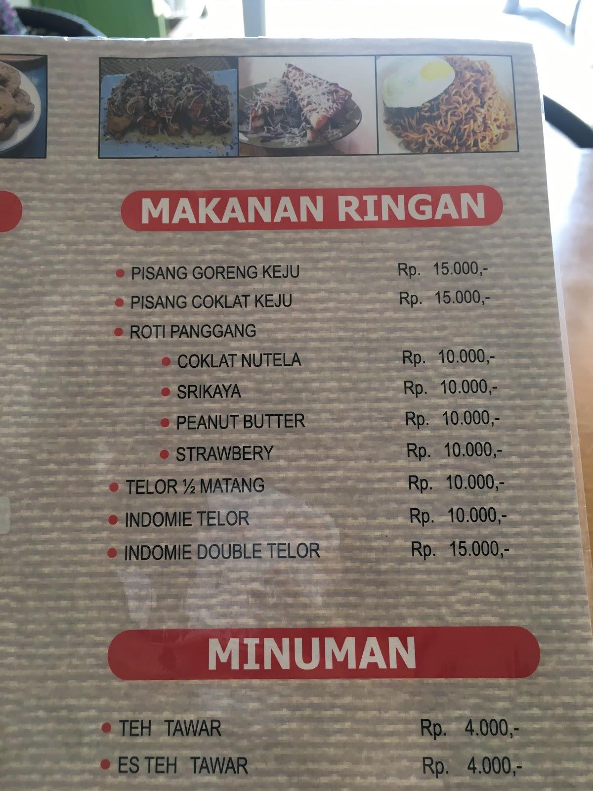 Menu at Toko Kerupuk Suwandi restaurant, Palembang, Jl. Sukarela