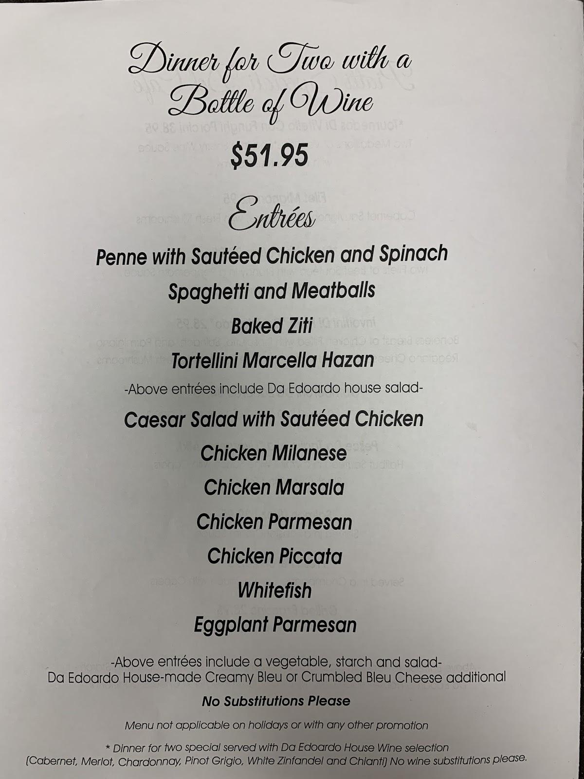 Menu at Cafe Nini, Grosse Pointe Farms