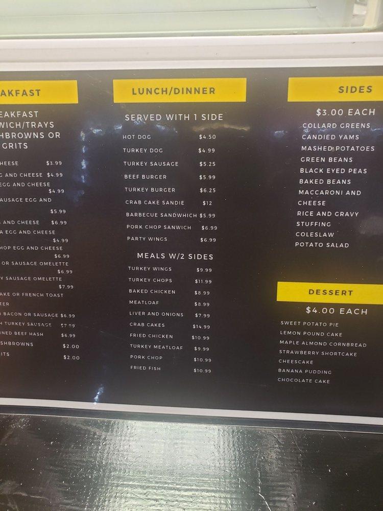 Menu at Fat Daddys desserts, Portsmouth