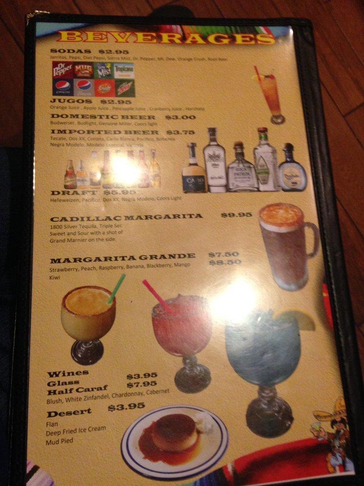 Menu at La Roca restaurant, Albany