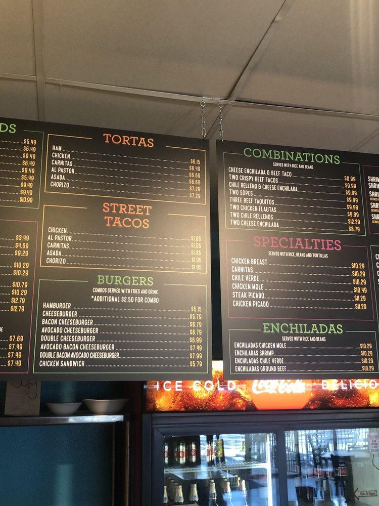 Menu at La Tapatia Mexican Grill restaurant, Upland