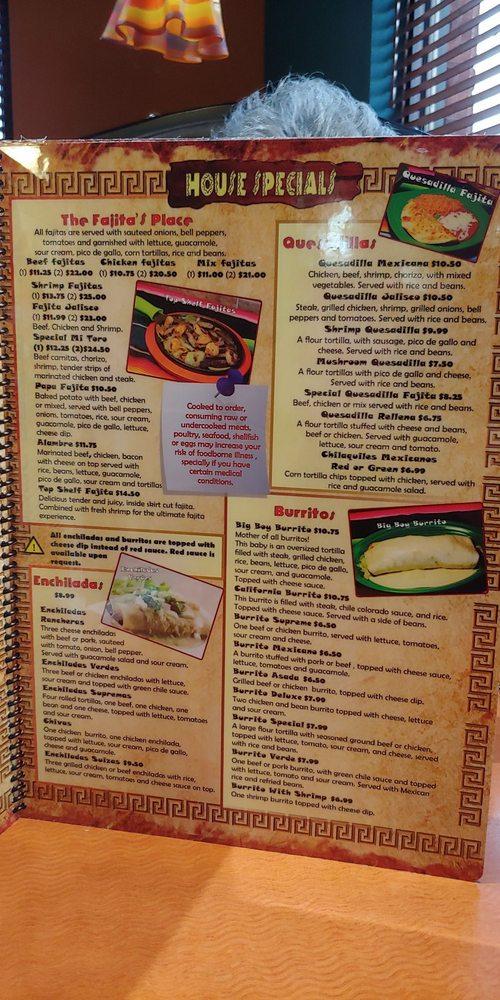 Menu at Mi Toro restaurant, Corinth, S Harper Rd