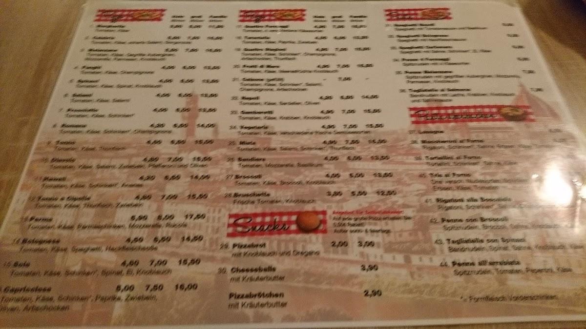Speisekarte von Pizzeria Da Pino, Lüdenscheid