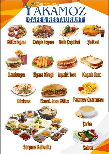 Menu at Yakamoz Cafe & Restaurant, Abana