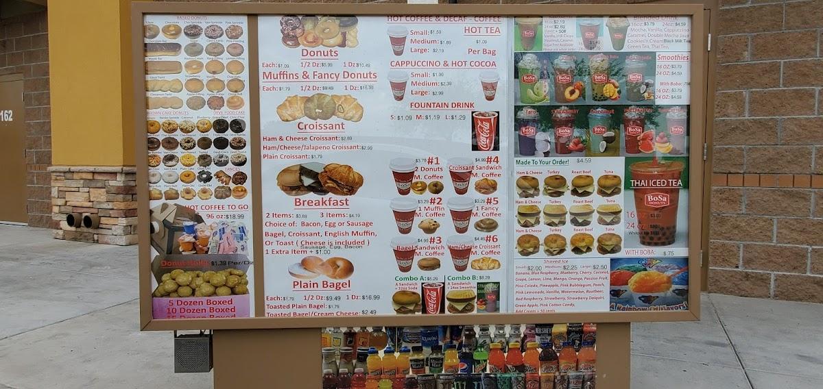 Menu at BoSa Donuts pub & bar, Phoenix, S 35th Ave Ste 168