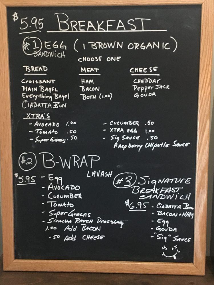 Menu at Coffee, Etc. cafe, Castle Shannon