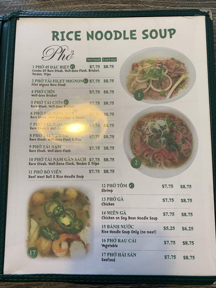 Menu at Pho 45 - La Mirada restaurant, La Mirada, La Mirada Blvd