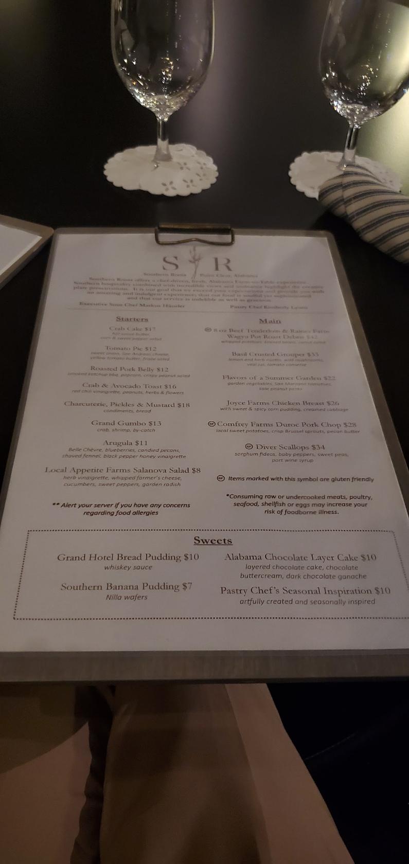 Menu at Southern Roots pub & bar, Fairhope