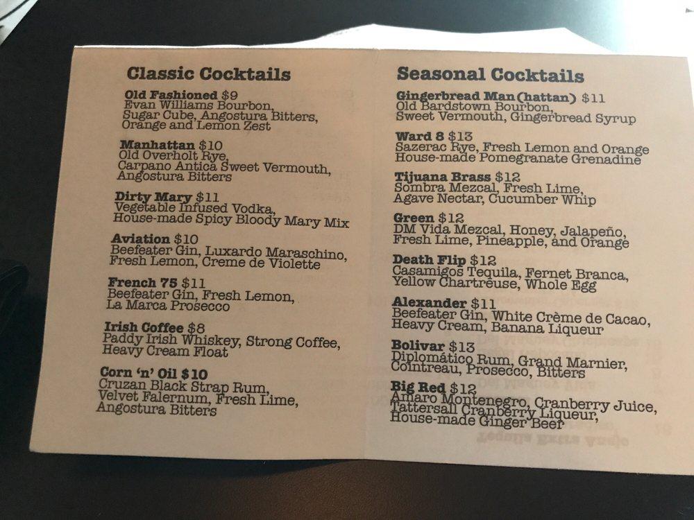 Menu at Inkwell pub & bar, Omaha