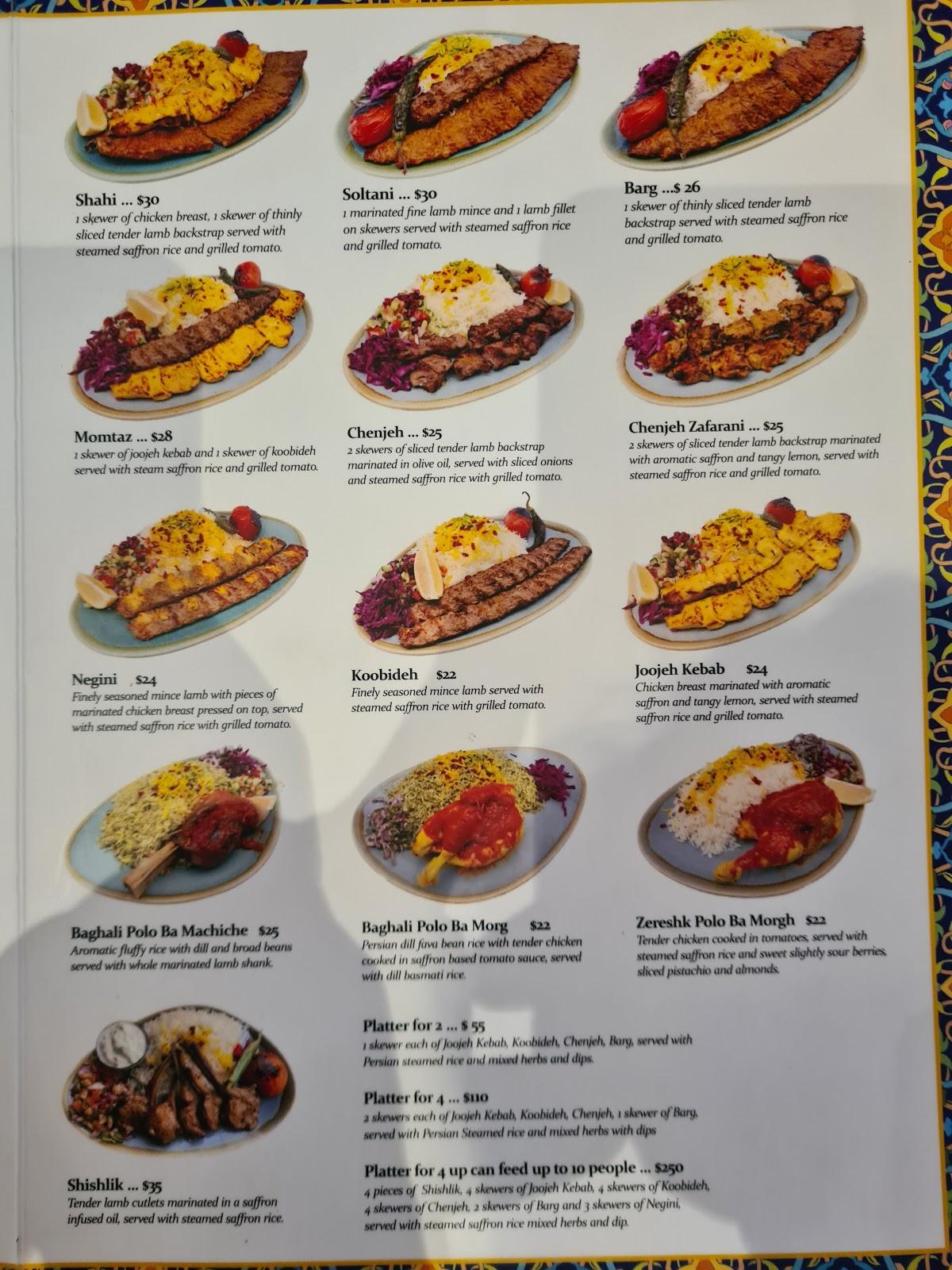 Menu At Divan Persian Restaurant And Shisha Thomastown Menu At Divan Persian Restaurant And Shisha Thomastown