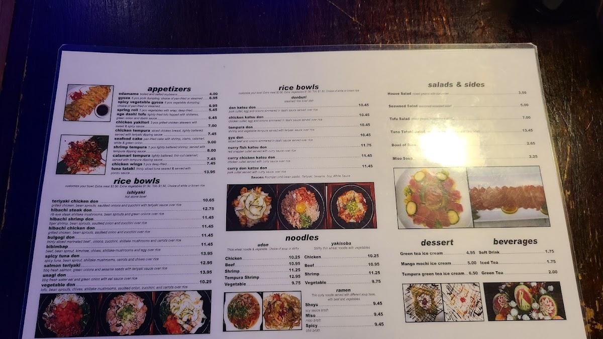 Menu at Don restaurant, Greensboro