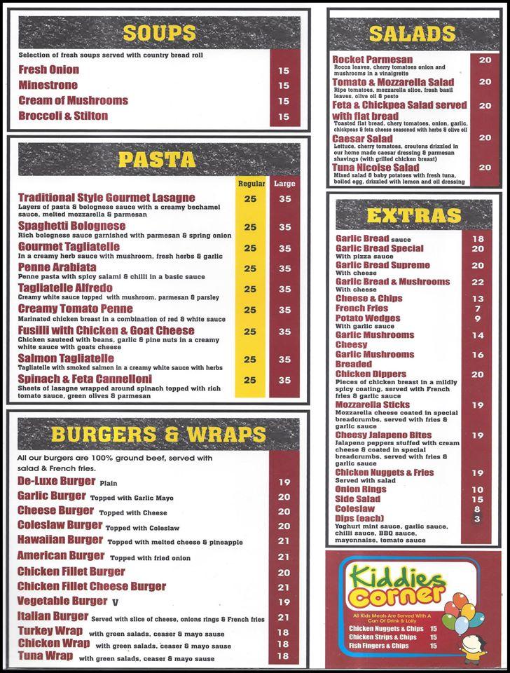 Menu at Zpizza Ae restaurant, Dubai