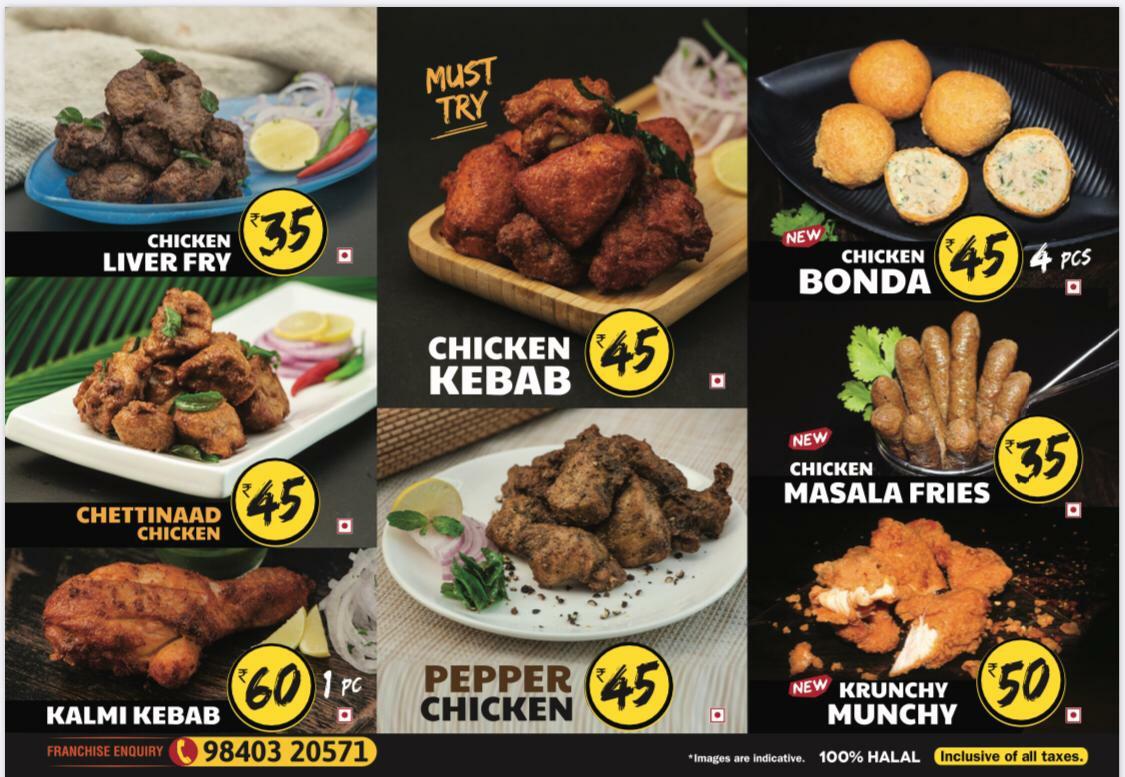 Menu at Five Star Chicken, Punganur