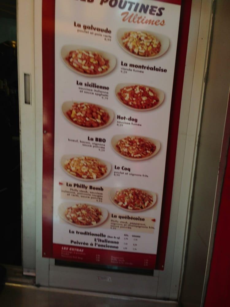Menu at Restaurant Paulo & Suzanne, Montreal