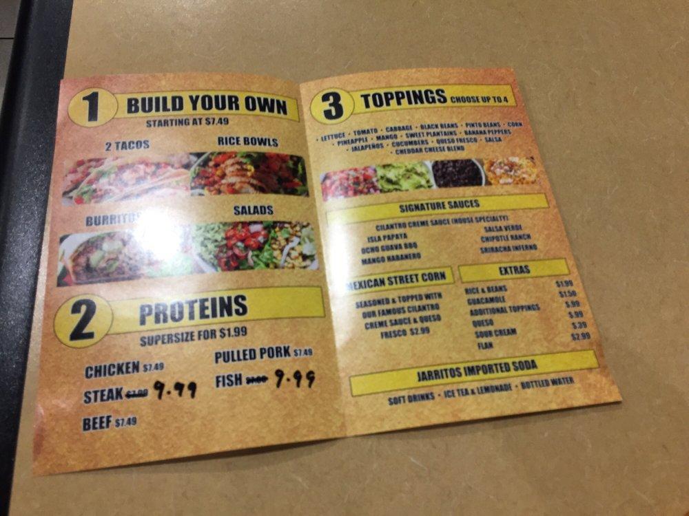 Menu at The Drunken Taco restaurant, Coral Springs