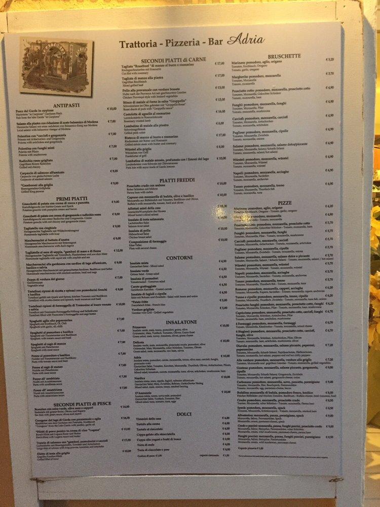 Menu da LE ROSE - COFFEE - FOOD - DRINKS pub & bar, Gardone Riviera