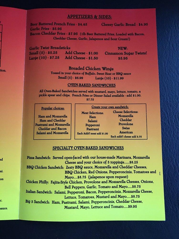 Menu at Stonefire Pizza pizzeria, Lakeport
