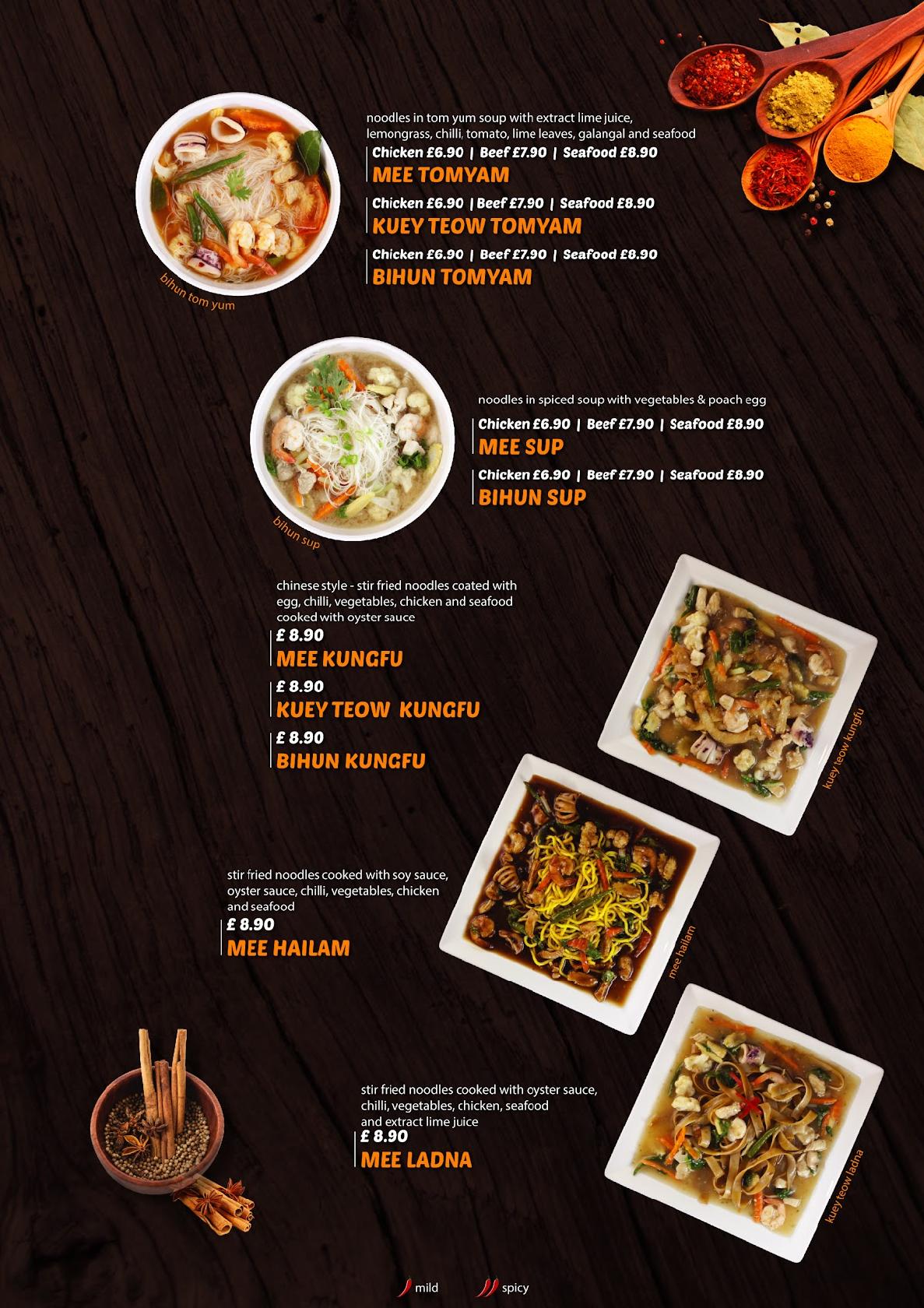 Menu at Restaurant Nur Malaysia Manchester, Manchester